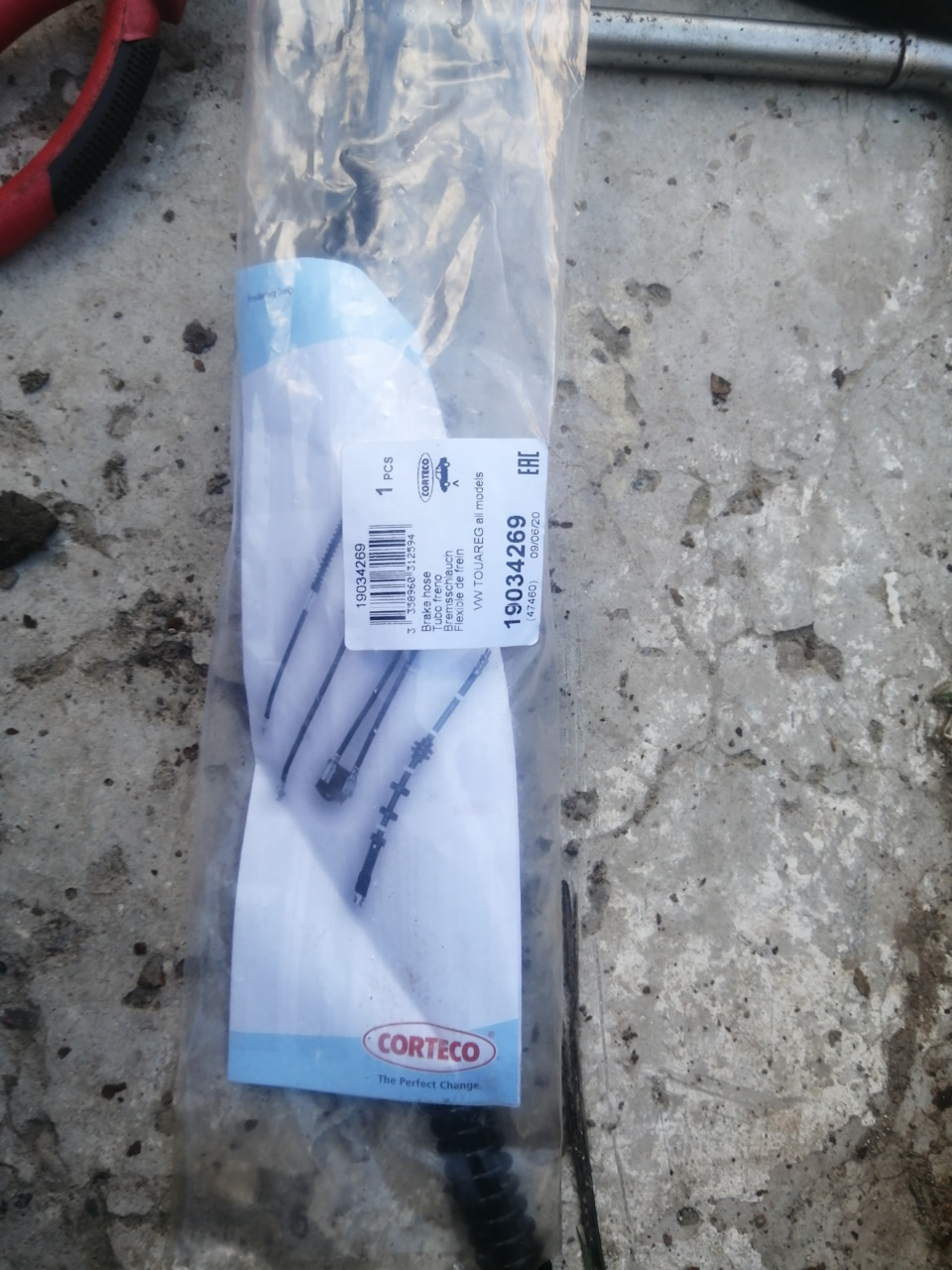 19034269 Тормозной шланг CORTECO | Запчасти на DRIVE2