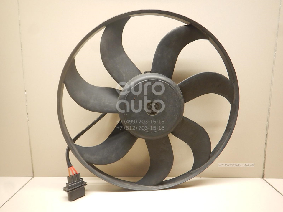 6Q0959455AE Вентилятор радиатора (260/90Watt- 390mm) / SKODA Fabia ...