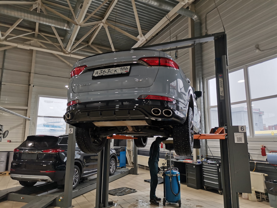 ТО-1 и сервисная компания от GEELY — Geely Tugella, 2,1 л, 2023 года ...