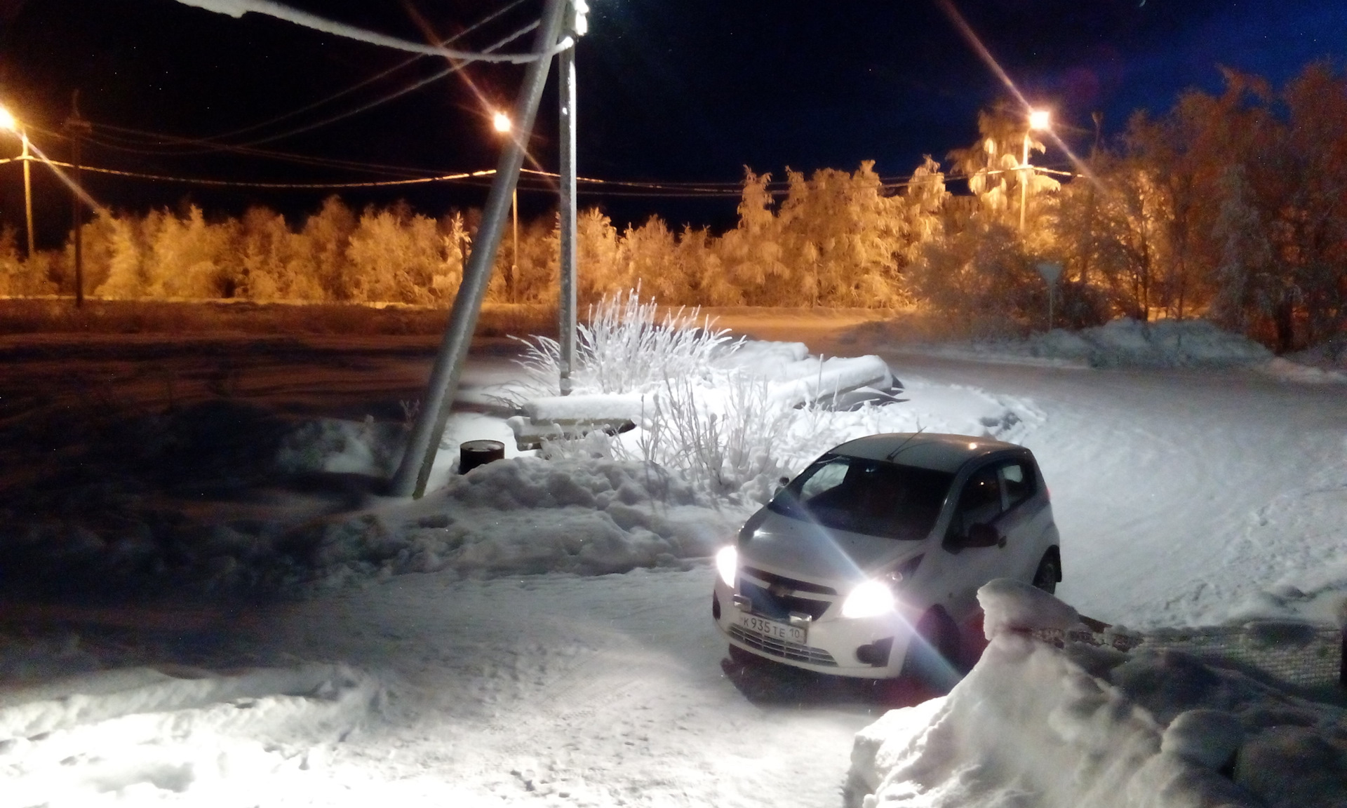 Зимняя сказка — Chevrolet Spark (M300), 1 л., 2012 года | наблюдение ...