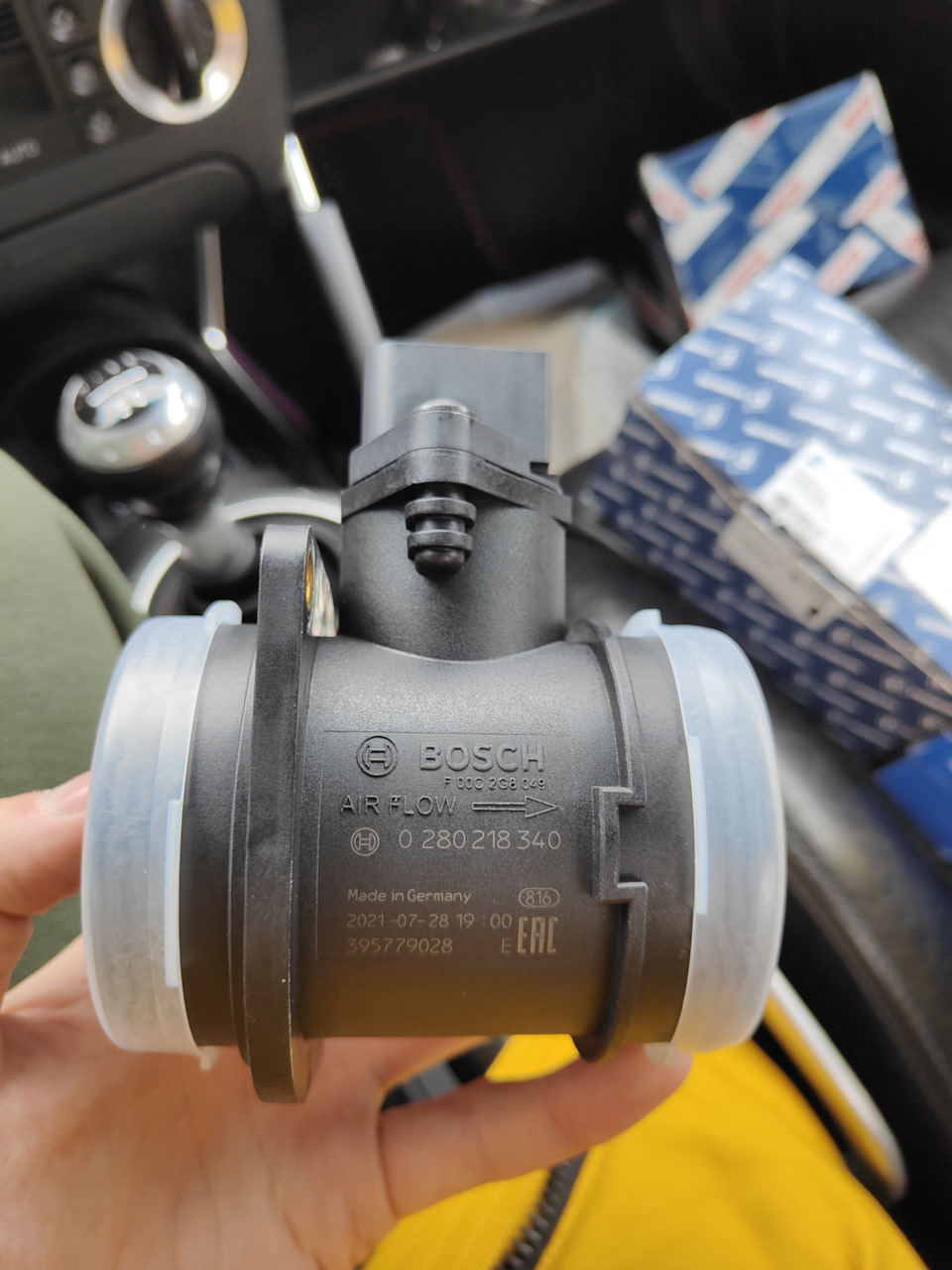 0280218340 Датчик массового расхода воздуха для VW Golf, Audi A4, Skoda ...