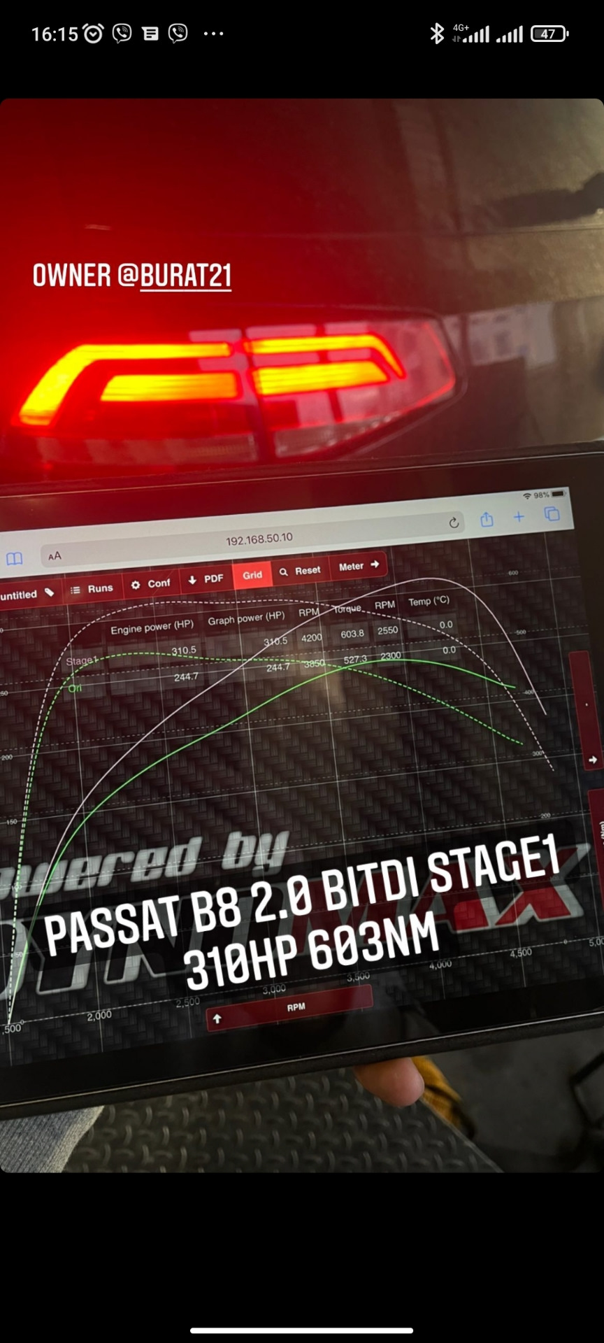 Stage 1 Passat b8 Alltrack 2.0 bitdi CUAA — Volkswagen Passat Alltrack (B8), 2 л, 2016 года ...