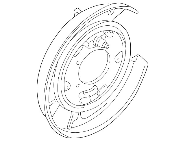 MR569389 Пластина задних тормозов левая Mitsubishi | Запчасти на DRIVE2