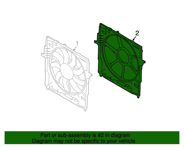17427612453 кожух вентилятора BMW | Запчасти на DRIVE2