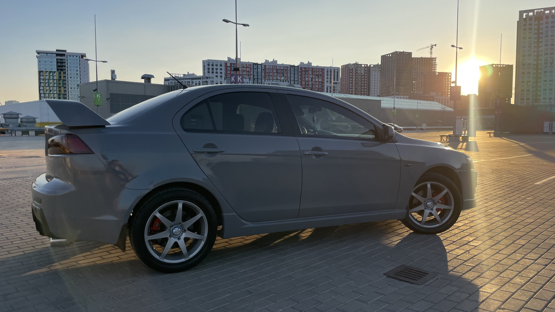 Полный перекрас в цвет Nardo grey. Часть 3. Итог. — Mitsubishi Lancer X ...