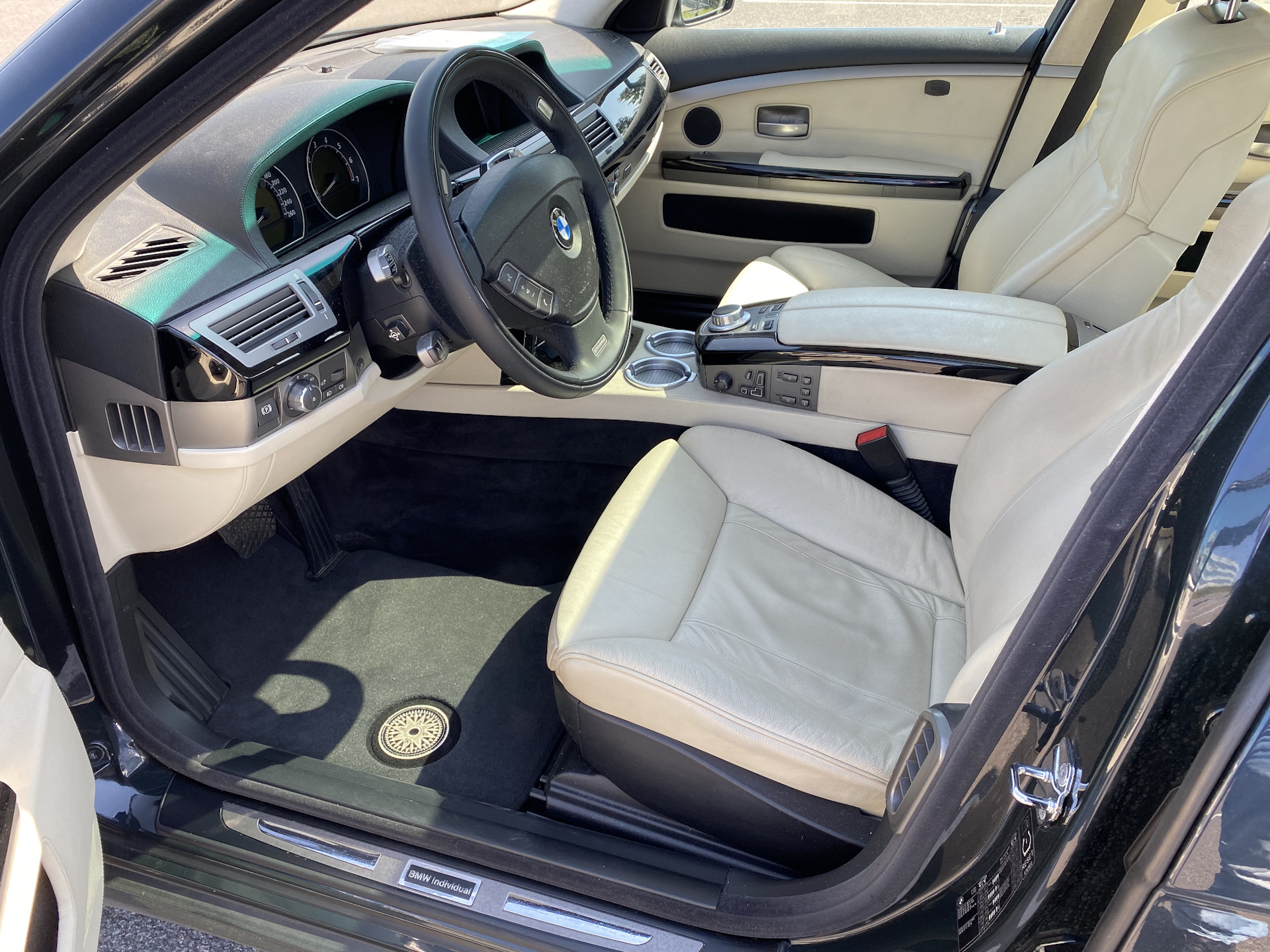 Bmw individual Maritime ковры — BMW 7 series (E65/E66), 4 л, 2005 года ...