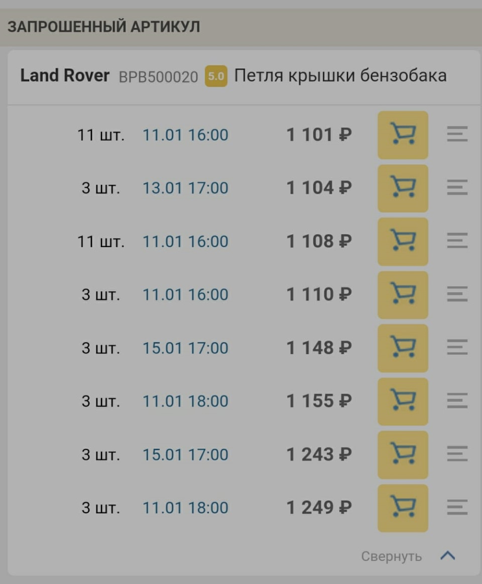 BPB500020 Петля Jaguar Land Rover | Запчасти на DRIVE2