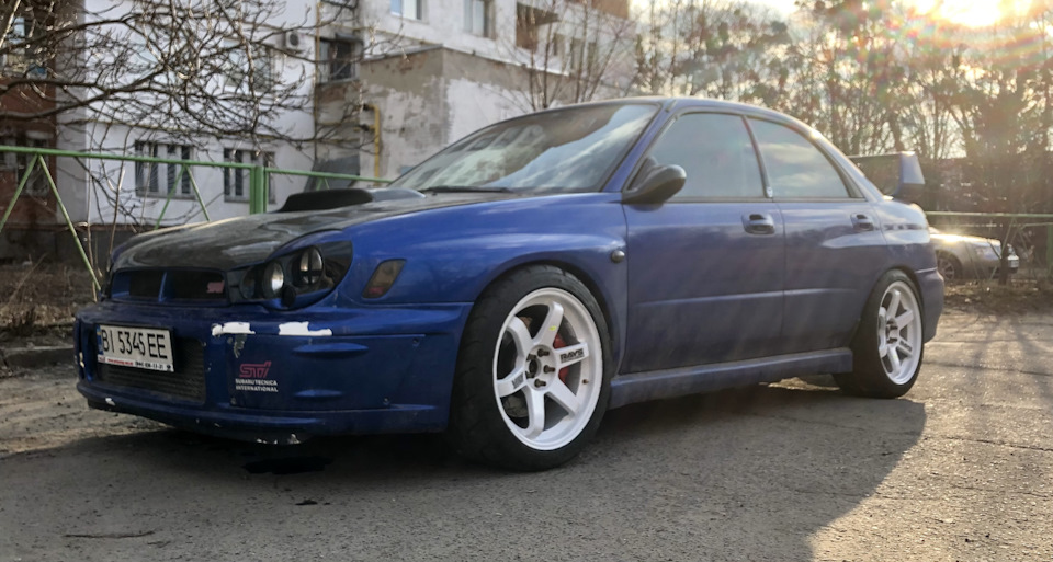 TE37 x EXTREME VR1 — Subaru Impreza WRX STI (GD), 2,2 л, 2000 года ...