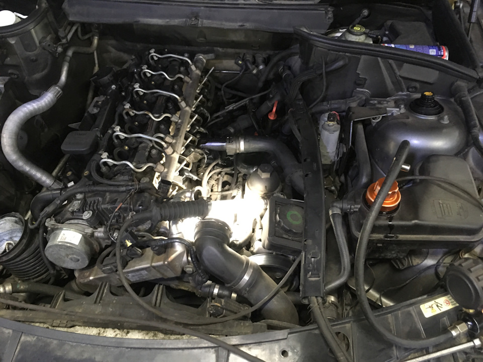 Замена тройника и пробки радиатора, герметизация задней левой двери ...