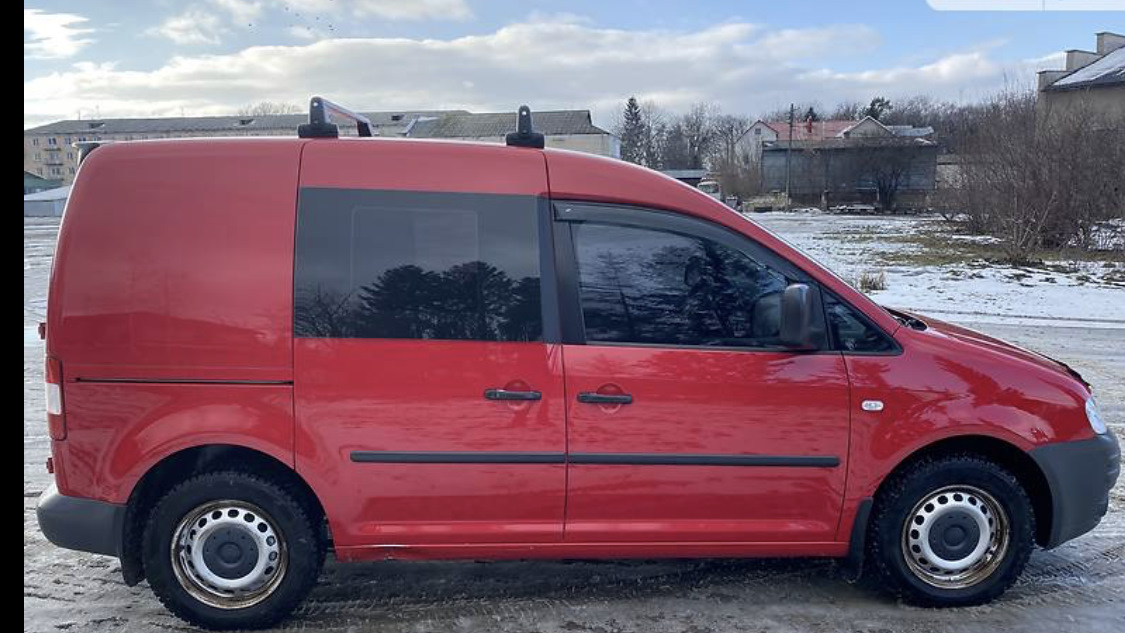 Volkswagen Caddy (3G) 1.9 дизельный 2007 | 1.9 tdi/bls/tornado red на ...