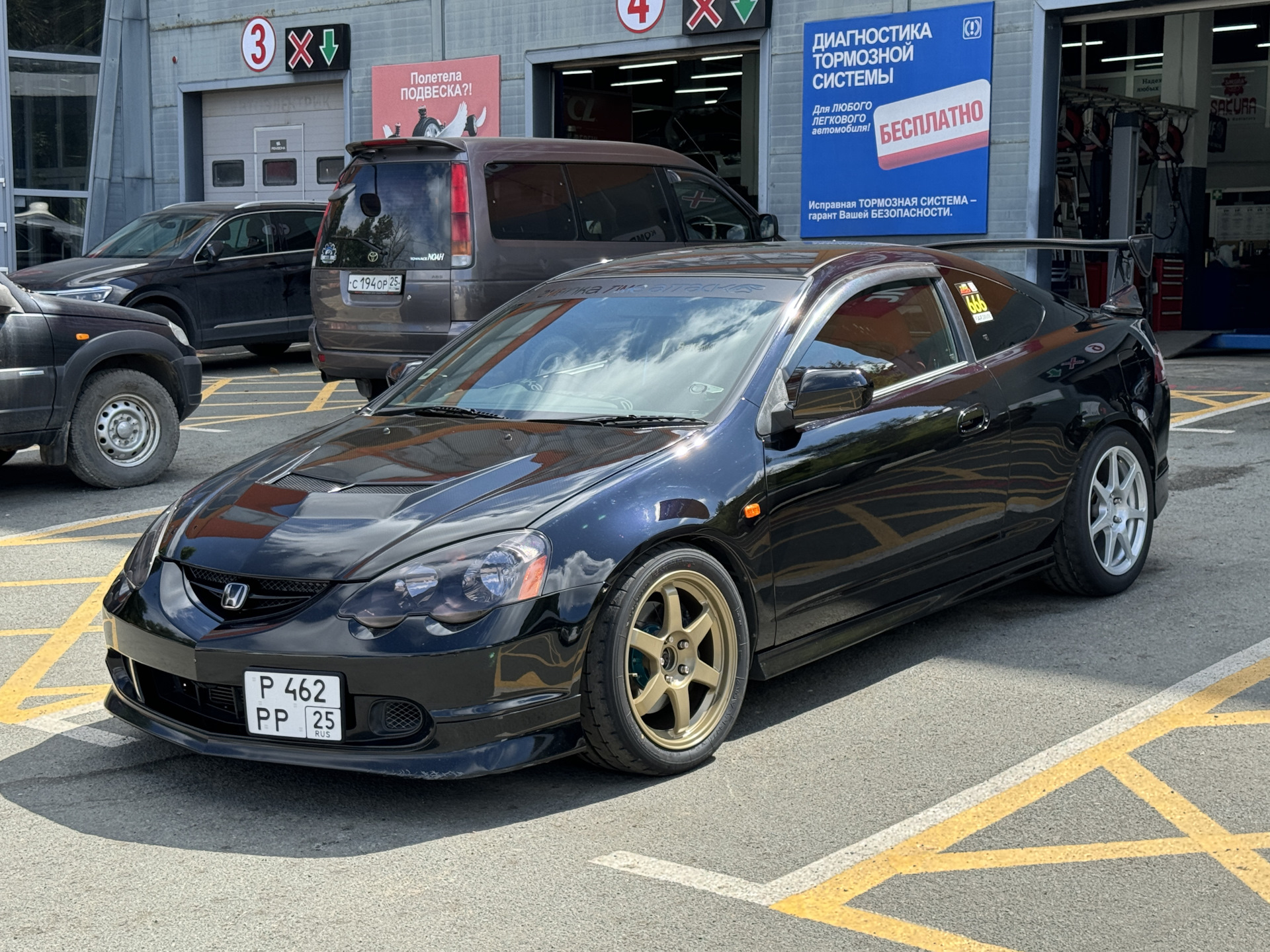 24. Резина A052 245/40R17 на TE37, развал-схождение — Honda Integra ...