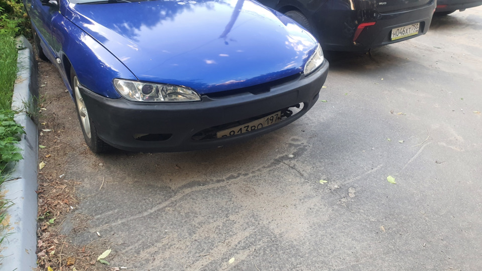 Новый бампер — Peugeot 406 Coupe, 3 л, 1998 года | стайлинг | DRIVE2