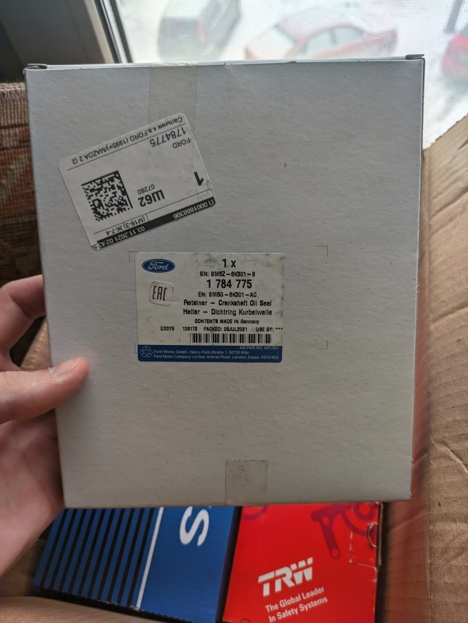 1784775 Сальник к/в задний в сборе / 1,25-1,6 Zetec-S/Duratec/Ecoboost ...