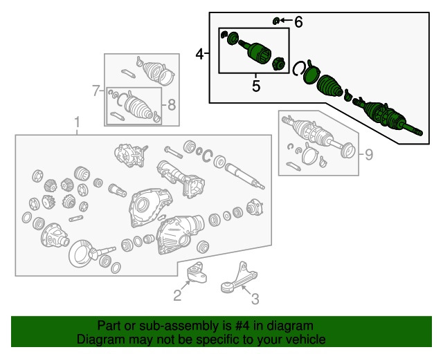 4343060071 Шарнирный комплект, приводной вал TOYOTA LEXUS | Запчасти на ...