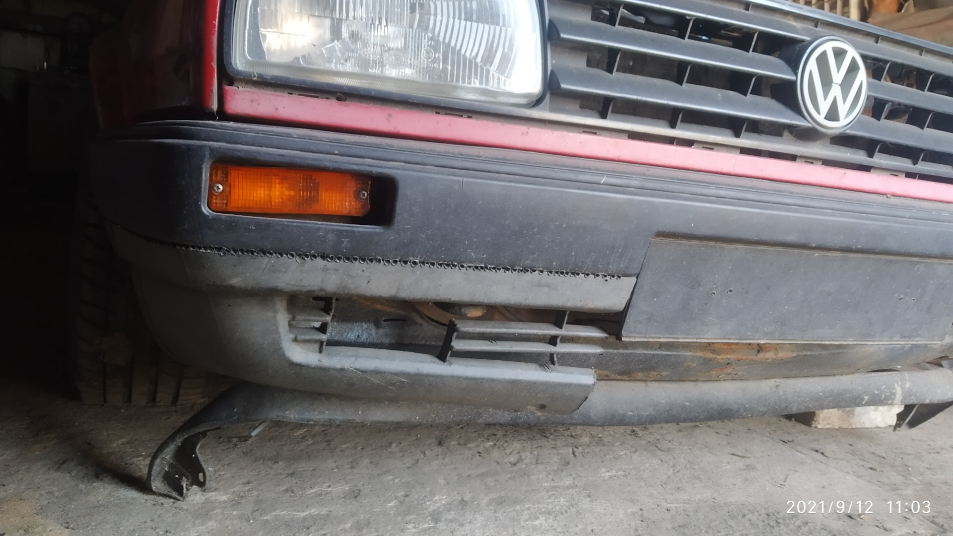 Делаю бампер — Volkswagen Jetta II, 2 л, 1986 года | кузовной ремонт ...