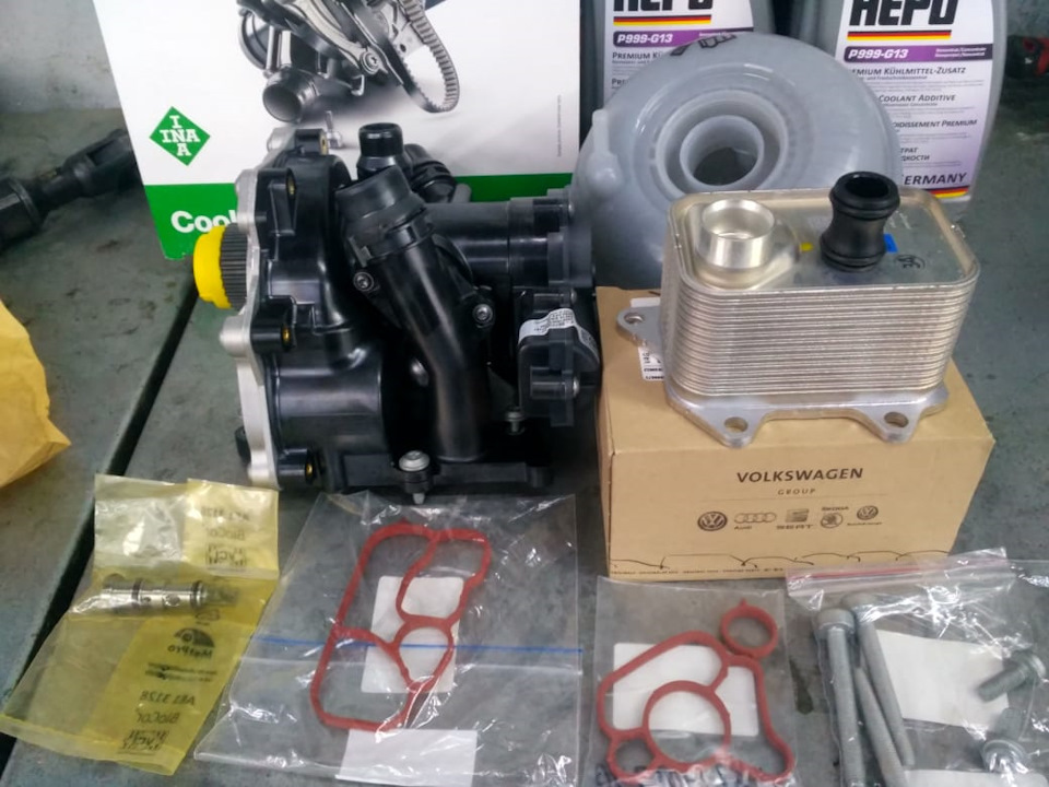 Первая неприятность и визит на сервис [Помпа, теплообменник, прокладки ...