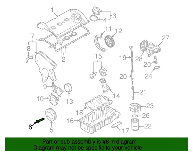 06A105229 Болт шкива коленвала VAG | Запчасти на DRIVE2