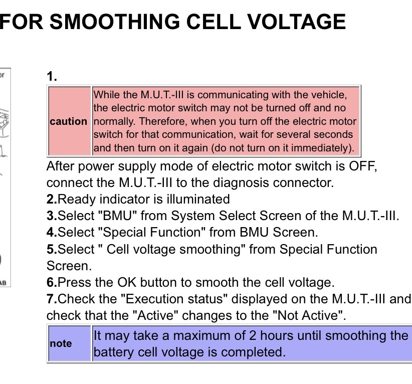 SMOOTHING CELL VOLTAGE — Mitsubishi Outlander PHEV, 2 л, 2014 года | электроника | DRIVE2