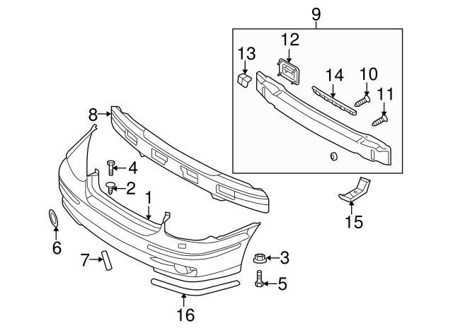 866992D000 Фиксатор бампера KIA HYUNDAI | Запчасти на DRIVE2