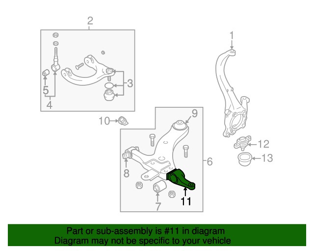 5454138010 Рычаг подвески KIA HYUNDAI | Запчасти на DRIVE2
