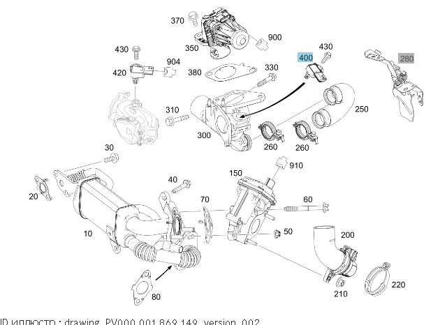 Датчик температуры на впуске — Mercedes-Benz B-Class (W246), 1,5 л ...