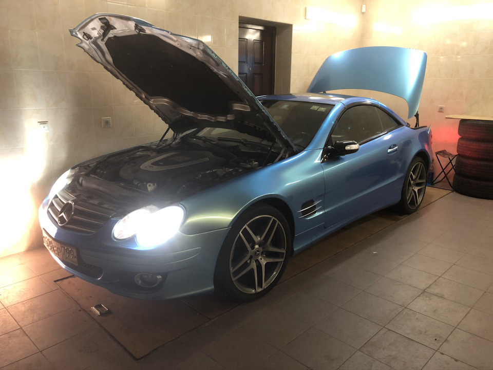 Подготовка к сезону — Mercedes-Benz SL-Class (R230), 5,5 л, 2006 года ...
