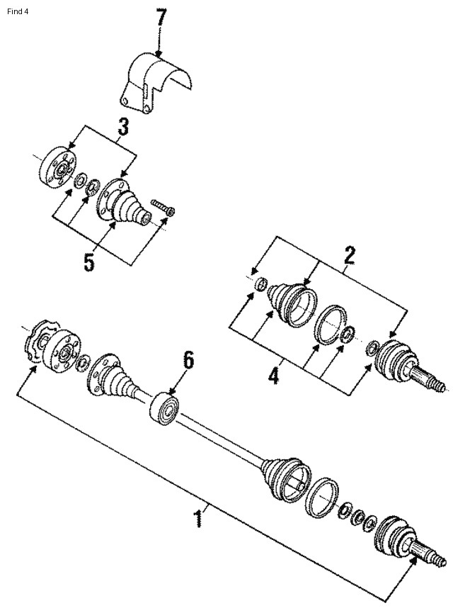 357498203A КОМПЛЕКТ ПЫЛЬНИКА ШРУСА НАРУЖНЫЙ / AUDI 80, VW PASSAT 1.6-2. ...