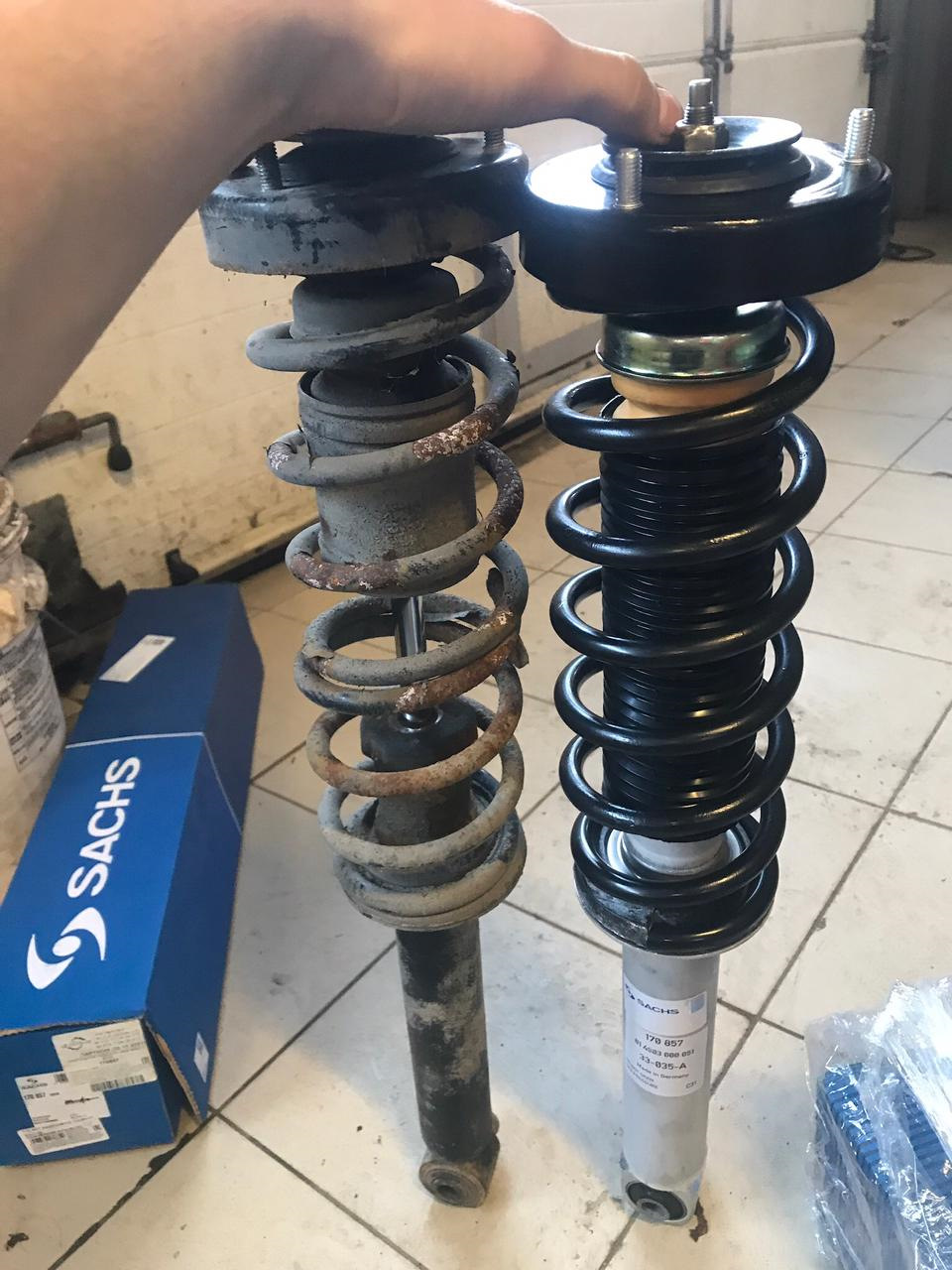 Обслуживание тормозной системы и замена стоек М-ТЕХ — BMW 5 series (E39 ...