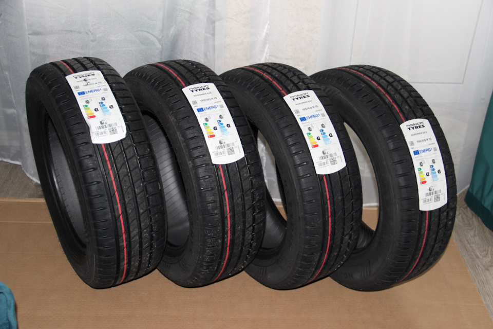 Летние шины Nokian Nordman SX3 195/60 R15 88H — Mitsubishi Lancer IX, 1 ...