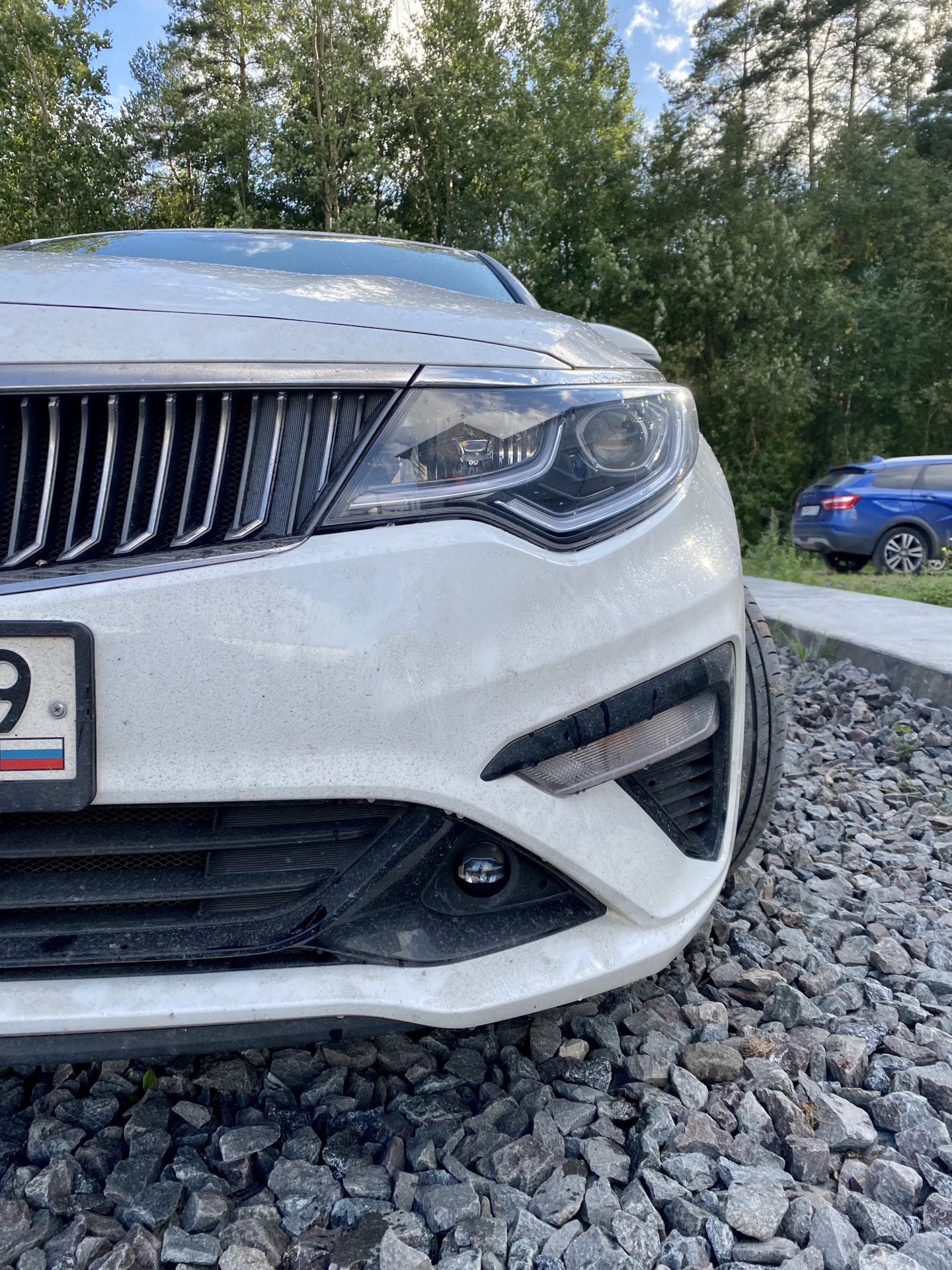 Установка светодиодных ПТФ MTF Light — KIA Optima (4G), 2 л, 2020 года ...