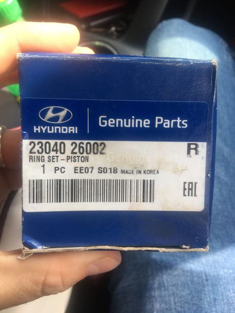 2304026002 Кольца поршневые dohc std act-vrn, getz KIA HYUNDAI ...