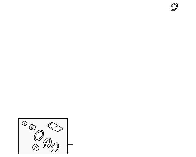 4605B983 Ремкомплект заднего тормозного суппорта Mitsubishi | Запчасти ...