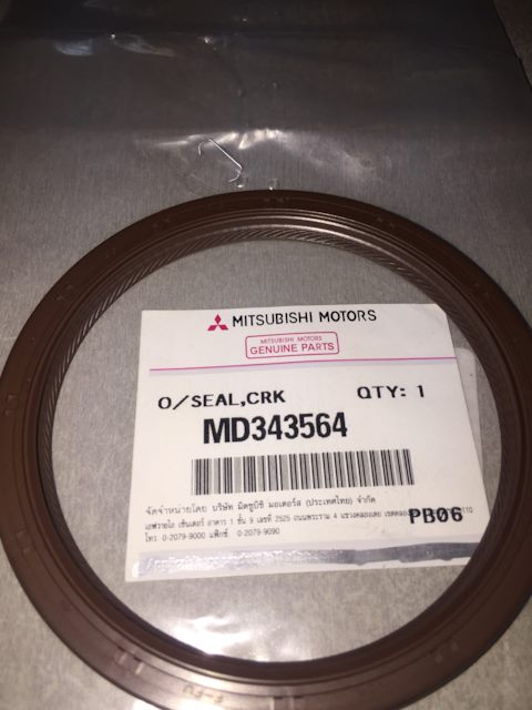 MD343564 Сальник коленвала задний Mitsubishi | Запчасти на DRIVE2