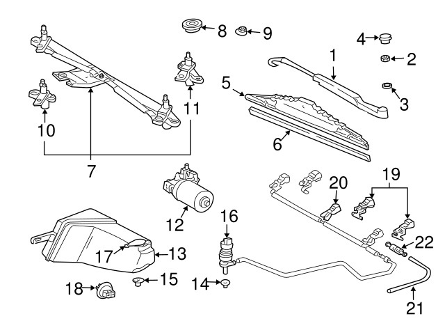 A1638200241 Механизм стеклоочистителя. Mercedes | Запчасти на DRIVE2