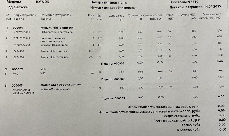 Отзывная кампания — BMW X5 (E70), 3 л, 2010 года | другое | DRIVE2