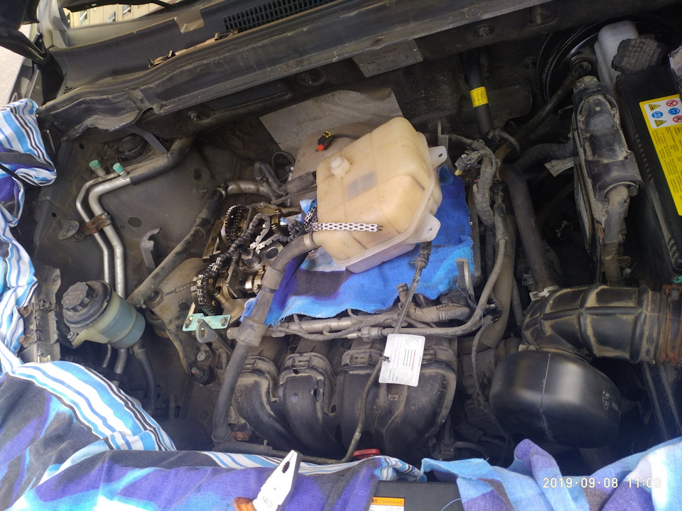 Замена цепи грм — SsangYong Actyon (2G), 2 л, 2013 года | своими руками ...