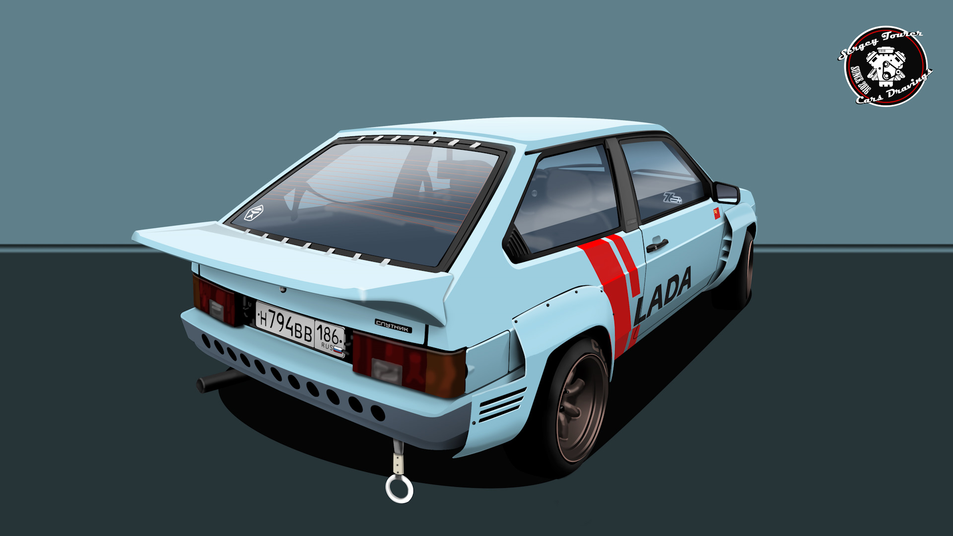 Искусство принадлежит народу…(с) Ленин В.И. — Lada 2108, 1,9 л, 1986 года | аксессуары | DRIVE2