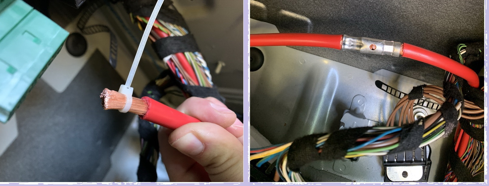 Кабель токораспределительной коробки под бардачком В+ BMW N43 — BMW 1 ...