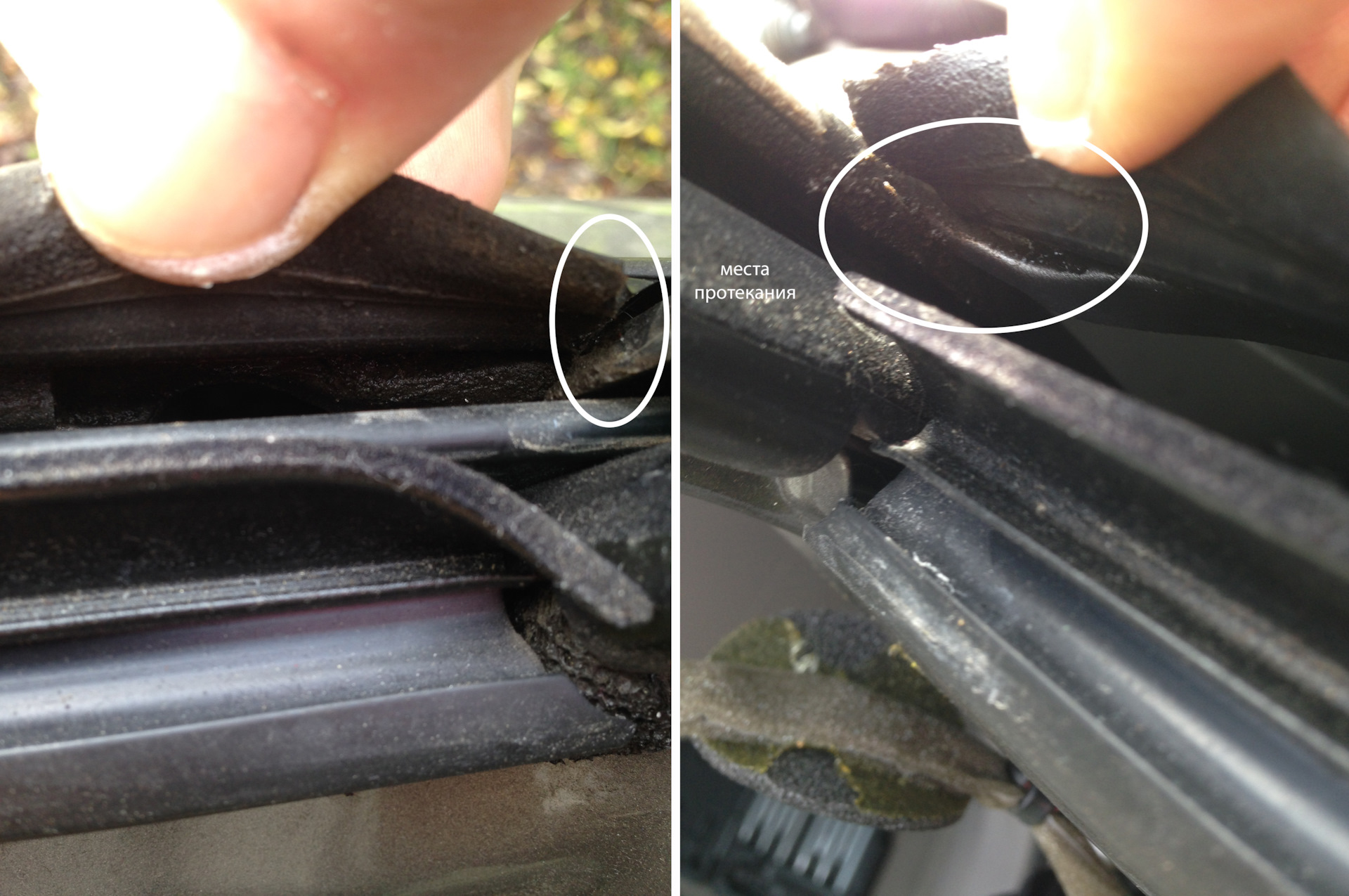 Устранение протекания воды через передние двери на пороги. — Volvo XC90 ...