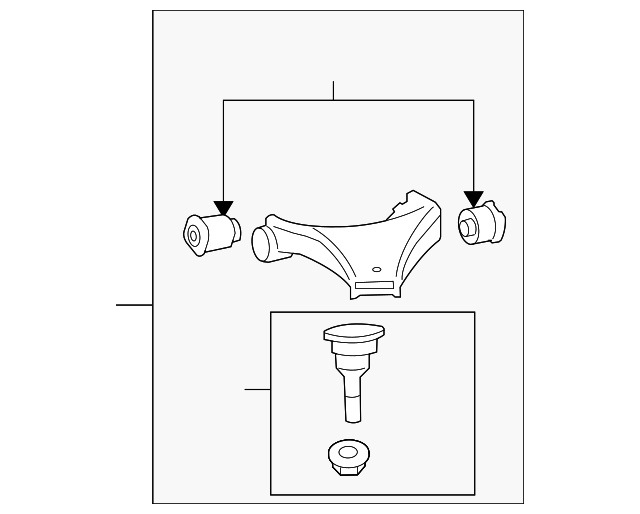 LR014629 Рычаг передней подвески Jaguar Land Rover | Запчасти на DRIVE2
