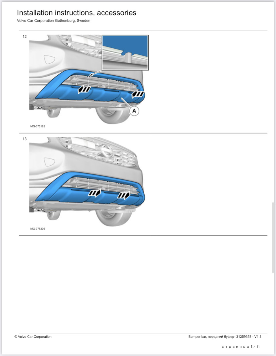 Sven — Exterior Styling Kit — Volvo XC60 (1G), 2,4 л, 2013 года ...