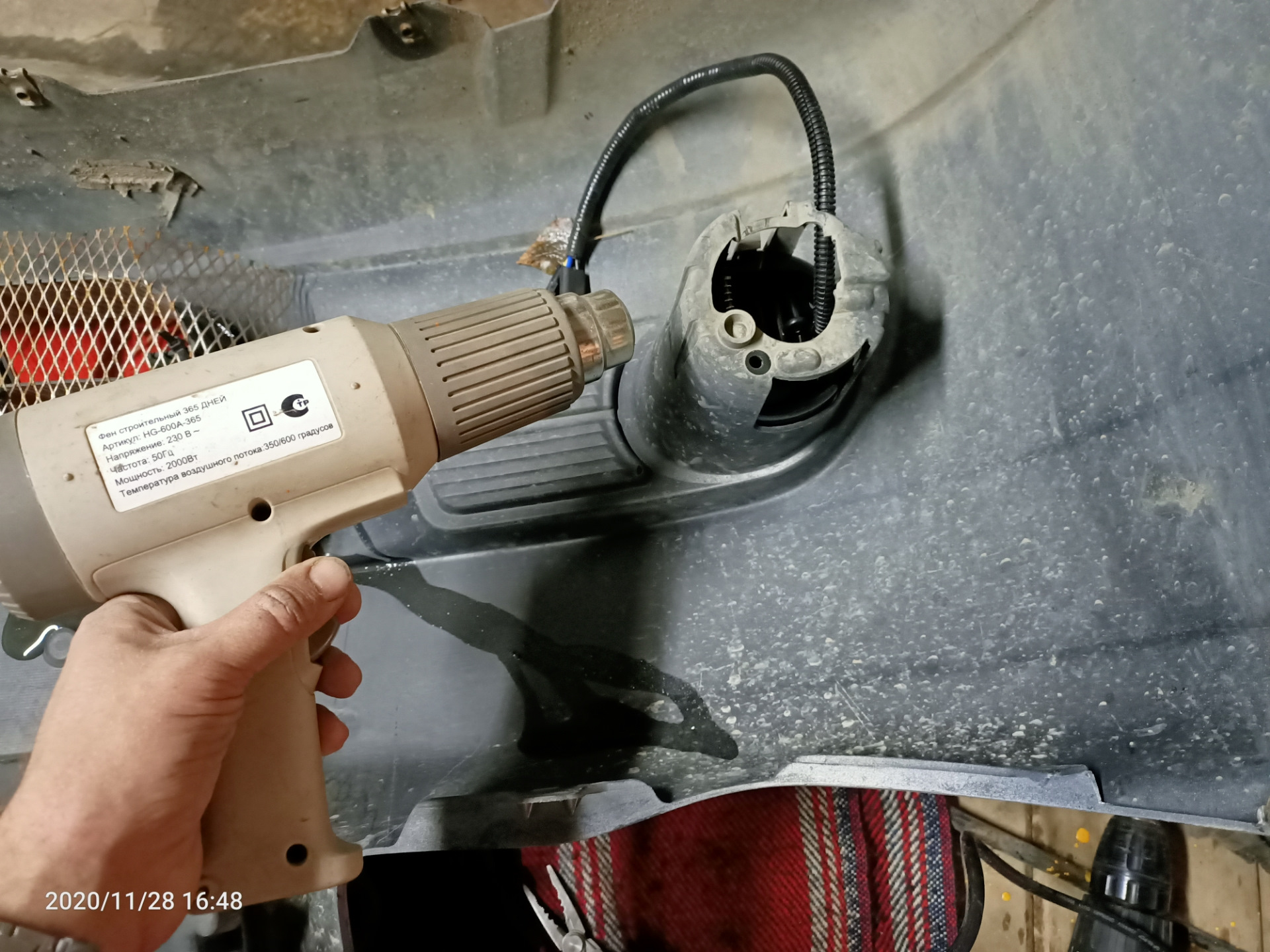 Установка LED ПТФ Альмера G15 — Nissan Almera V (G11/15), 1,6 л, 2014 ...