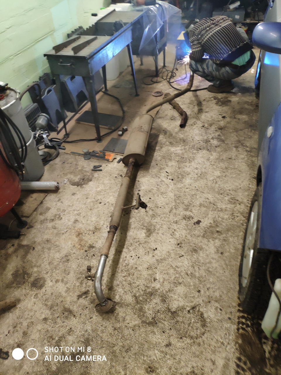 Переварка выхлопа — Daihatsu Yrv, 1,3 л, 2003 года | своими руками | DRIVE2