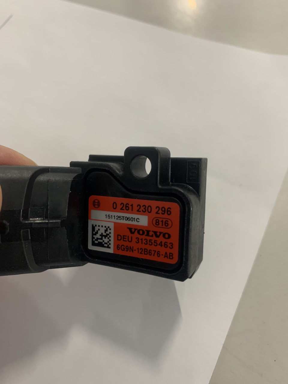 31355463 Датчик давления наддува Volvo | Запчасти на DRIVE2