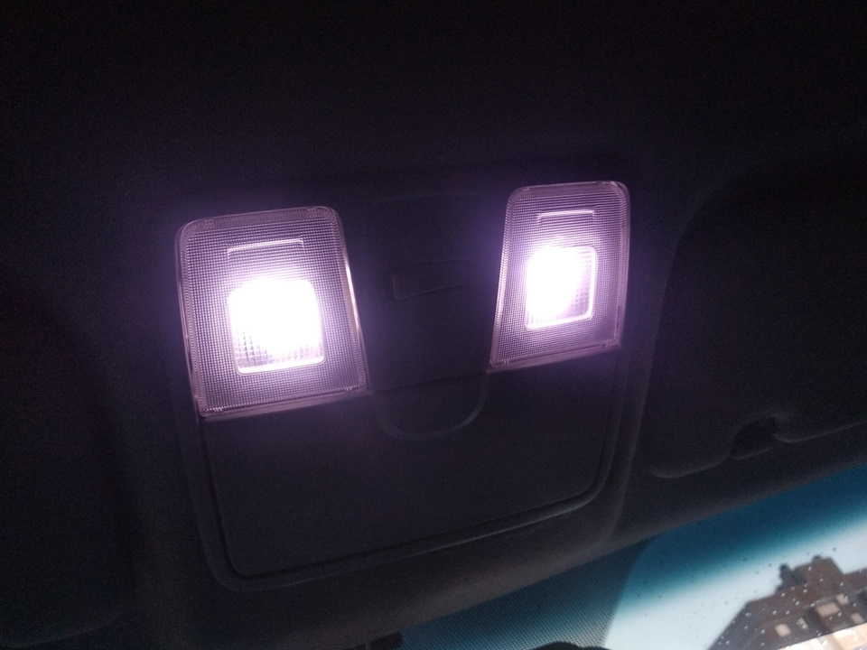 Led лампы в плафоны салона — KIA Rio (3G), 1,4 л, 2014 года ...