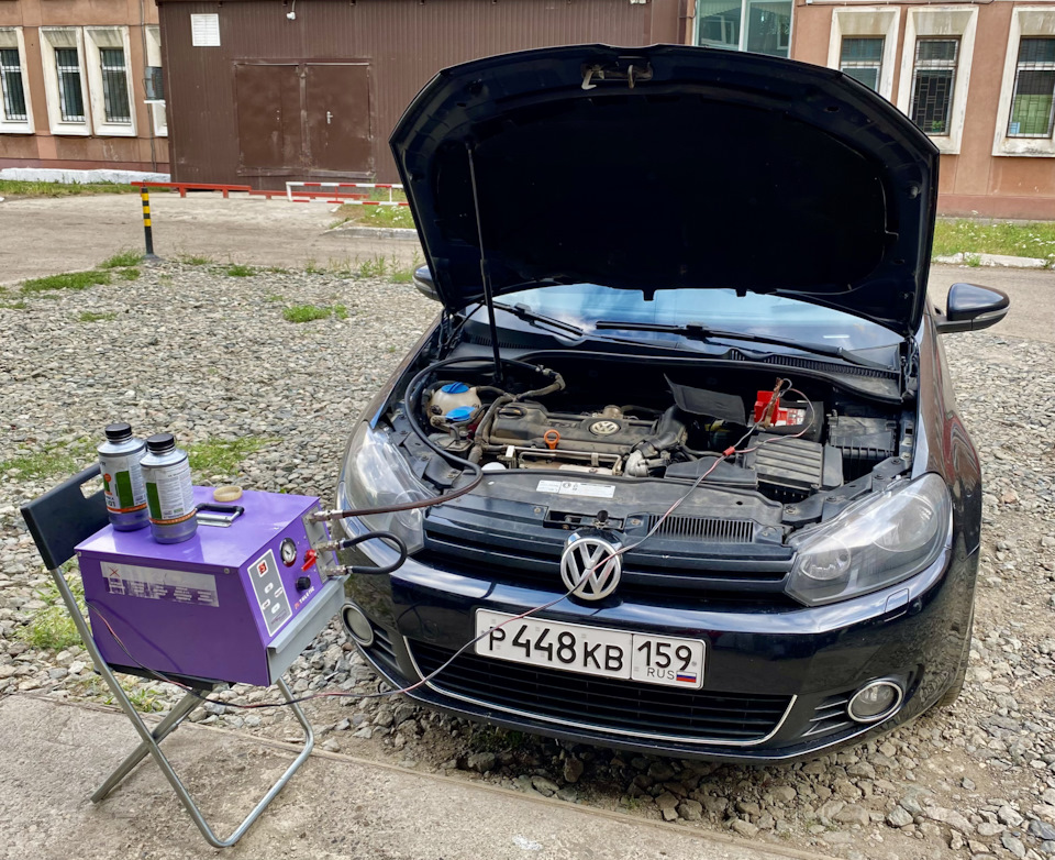 Мойка форсунок — Volkswagen Golf Mk6, 1,4 л, 2012 года | своими руками ...