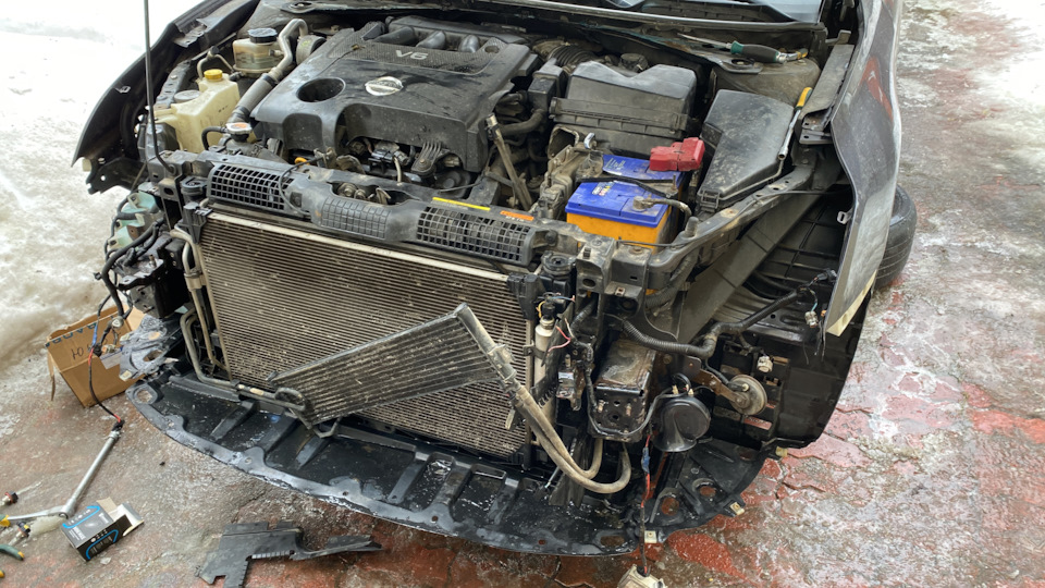 Радиатор покинул чат — Nissan Teana (J32), 3,5 л, 2008 года | поломка ...