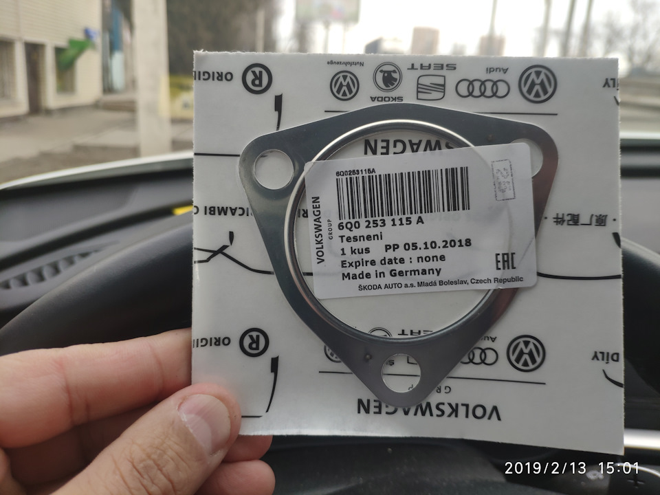Прокладки коллектора и приёмной трубы. Раунд 4 — Volkswagen Polo Sedan ...