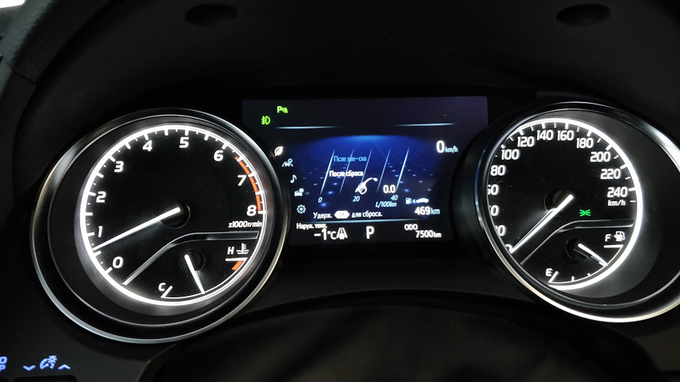 Комбинация приборов — Toyota Camry (XV70), 2,5 л, 2018 года ...