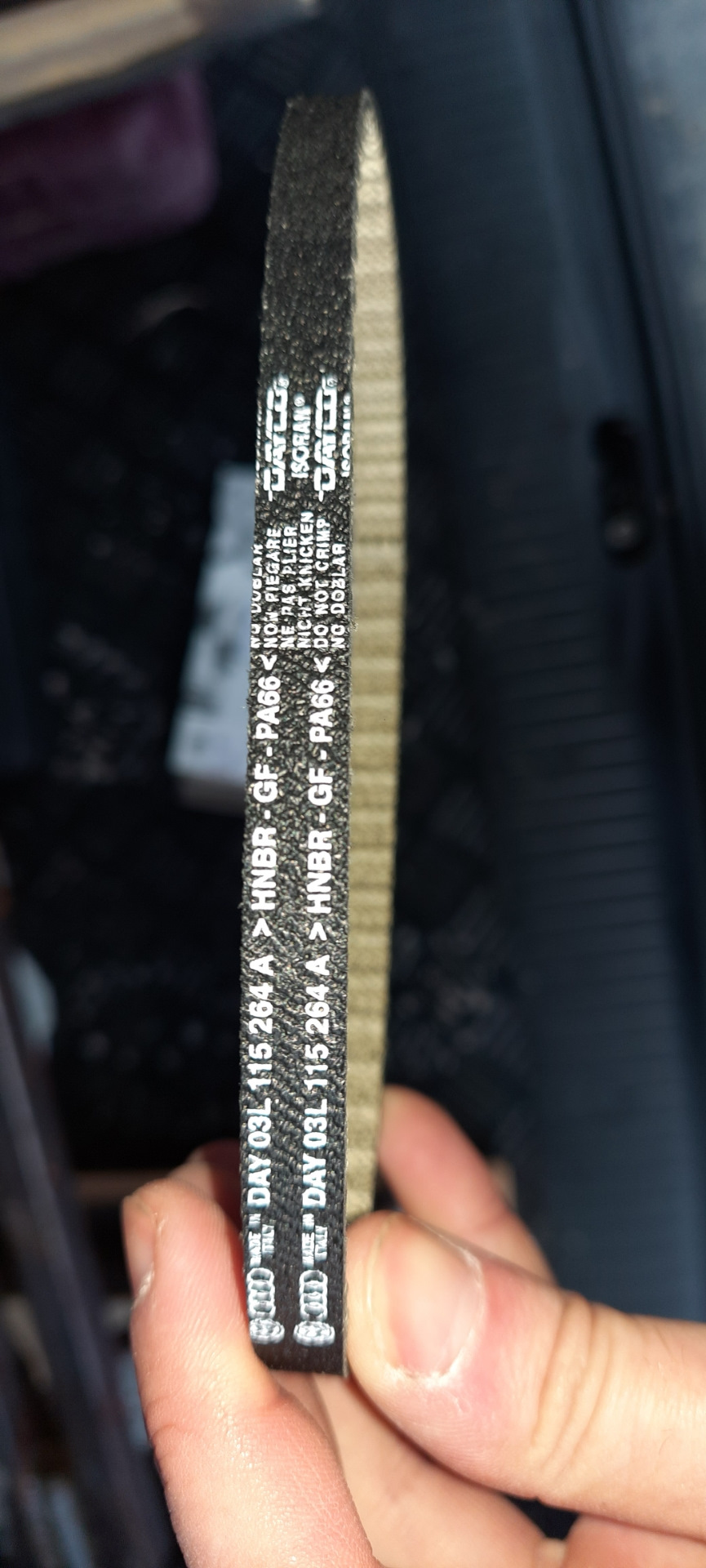 03L115264A Ремень зубчатый VAG | Запчасти на DRIVE2